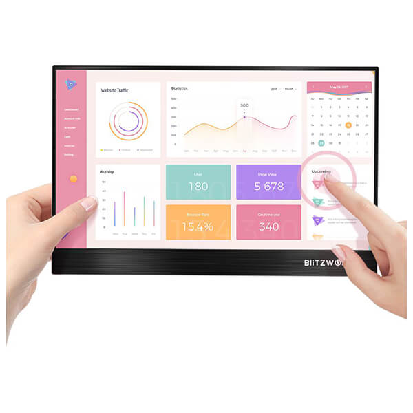 Φορητη Οθονη Αφης Blitzwolf Bw-pcm3 15.6" IPS FHD Black - Οθονη (PER ...