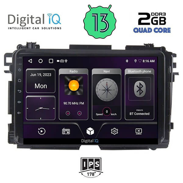 Digital IQ BXB 1201_gps (9") Multimedia Tablet OEM Honda HRV Mod. 2015 ...