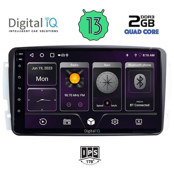 Digital IQ BXB 1401_gps (9") Multimedia Tablet OEM Mercedes CLK (w209 ...