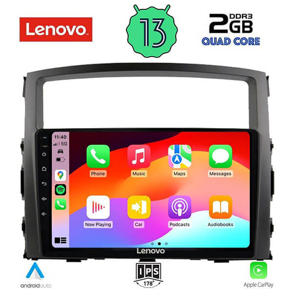 Digital IQ Lenovo LVD 4446_cpa (9") Multimedia Tablet OEM Mitsubishi Pajero Mod. 2006-2013 ...