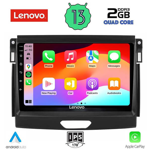Digital IQ Lenovo LVD 4172_cpa (9") Multimedia Tablet OEM Ford Ranger Mod. 2015-2018 ...