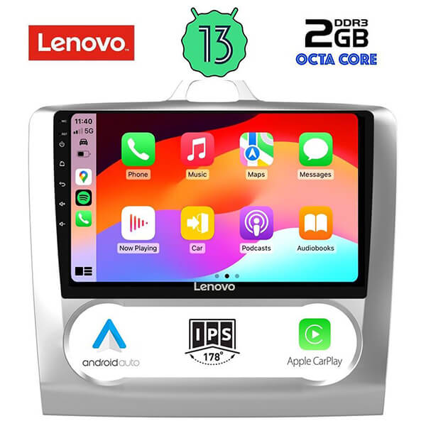 Digital IQ Lenovo LVF 7156_cpa Clima (9") Multimedia Tablet OEM Ford Focus Mod. 2005-2012 ...