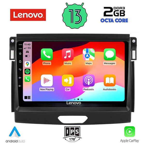 Digital IQ Lenovo LVF 7172_cpa (9") Multimedia Tablet OEM Ford Ranger Mod. 2015-2018 ...