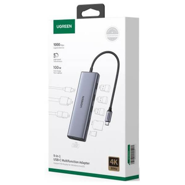 Ugreen Cm498 15600 Multi Function Type-c Converter 9 IN1 - Converters ...