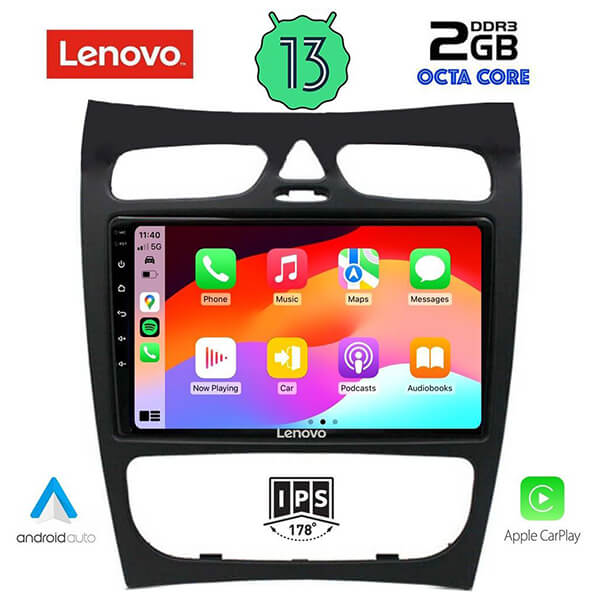 Digital IQ Lenovo LVF 7406_cpa (9") Multimedia Tablet OEM Mercedes CLK (w209) Mod. 2000-2004 ...