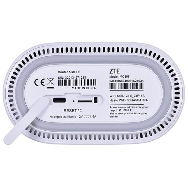 Router ZTE Mc888 5G Wi-fi 6 - Router (PER.232435)