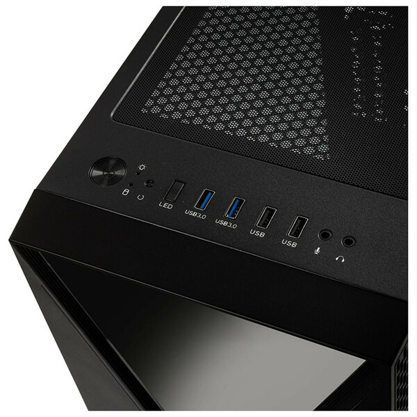 Case Kolink Void X Argb Midi-tower Black Tempered Glass PC Case ...