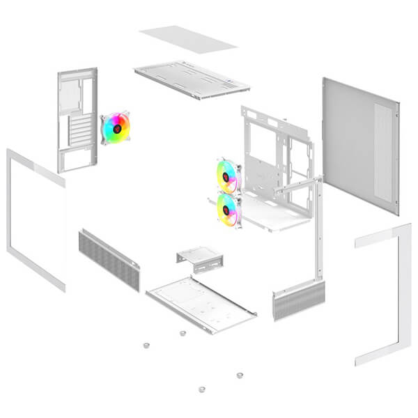Case Savio Sigma White X1 Glass - Κουτια - cases (PER.233237)