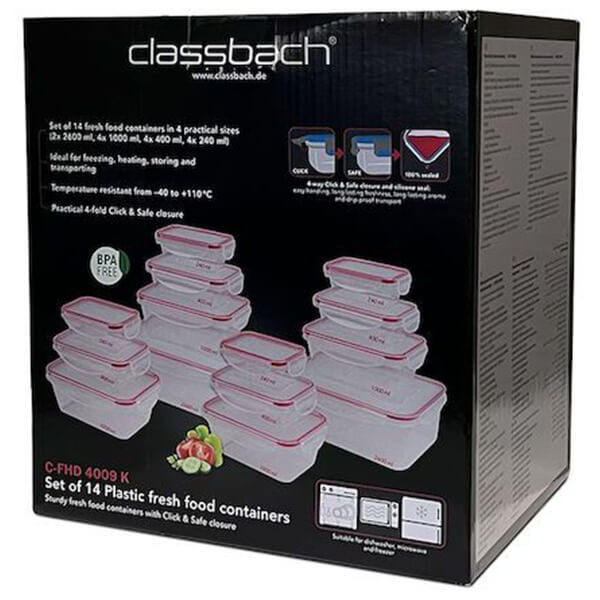 Classbach C-fhd 4009 K ΣΕΤ Πλαστικων Δοχειων Αποθηκευσης Τροφιμων 14 ...