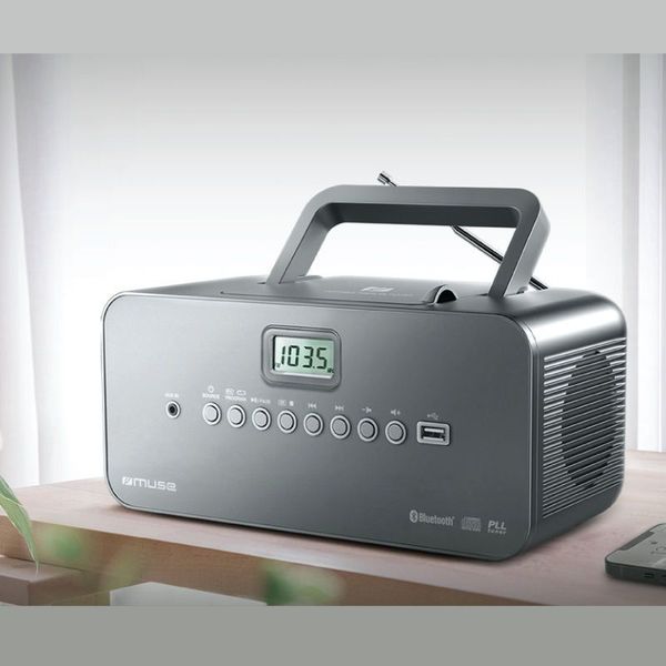 Ραδιοφωνο Cd-player M-30bt Muse Μπαταριας-ρευματος Ψηφιακο Με USB ...