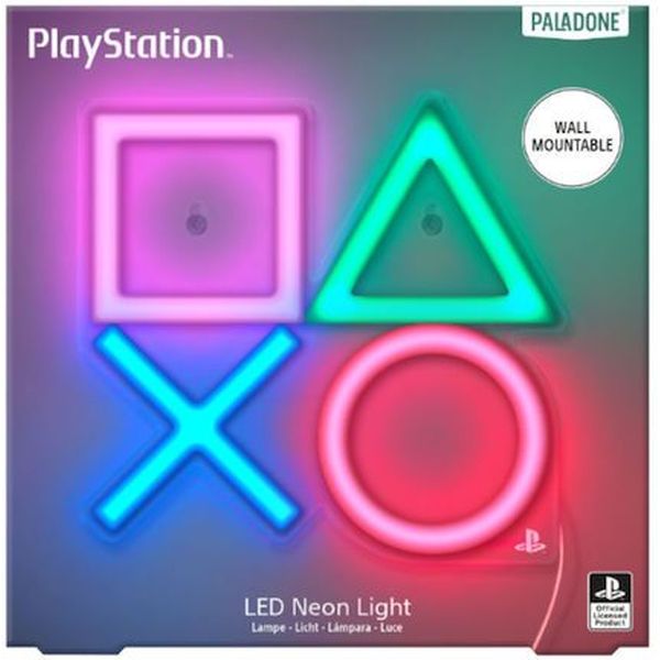Paladone: Playstation - Wall Mountable LED Neon Light - Lifestyle ...