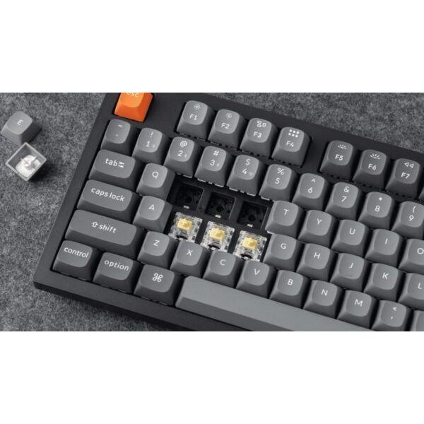 Keychron K8 MAX (k8m-j4) QMK Wireless Mechanical Keyboard Banana SW ...