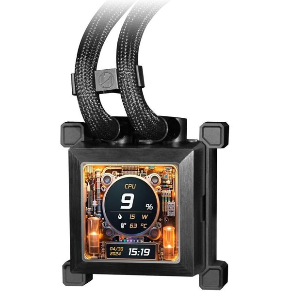 Lian LI Hydroshift LCD 360 NON RGB FAN Black - AIO CPU Liquid Cooler ...