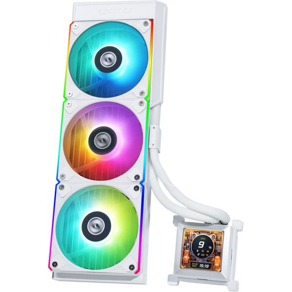 Lian LI Hydroshift LCD 360 RGB FAN White - AIO CPU Liquid Cooler With ...