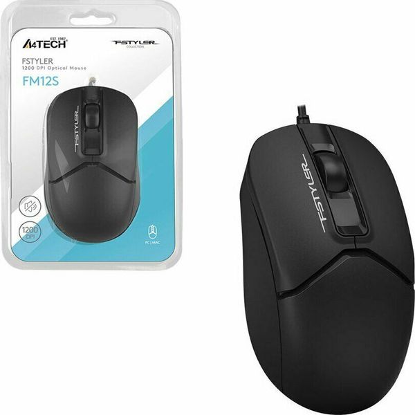 A4tech Fstyler Fm12s Black (silent) - Ποντικια (PER.253241)