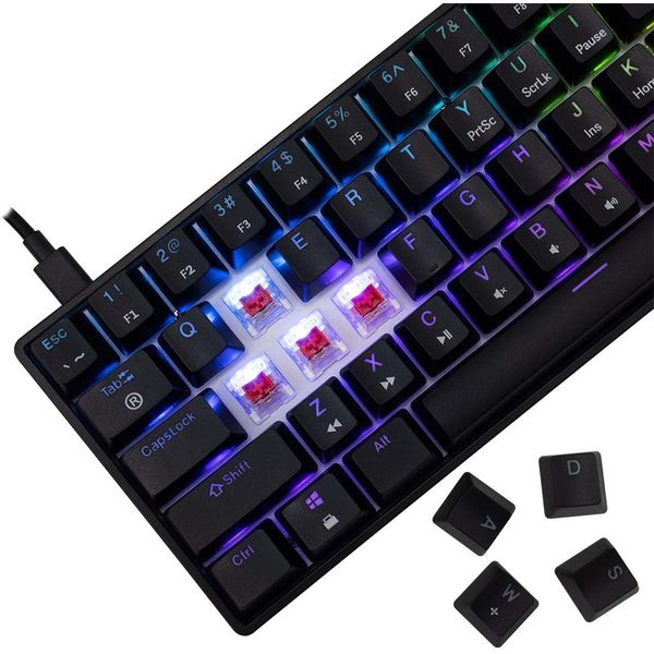 White Shark Mechanical Keyboard RED Switch Gk-004111 Black Shinobi-2-b ...