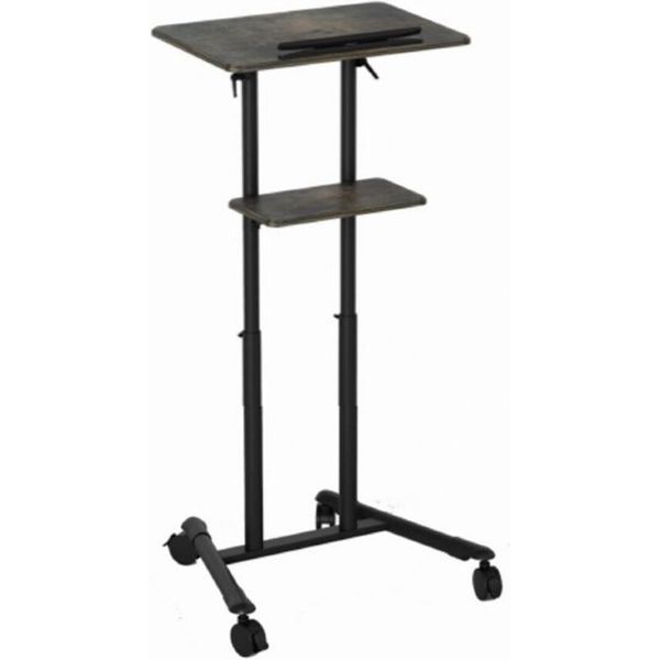 Gembird Mobile Lecture Desk With Caster Wheels Black Tvs-desk-01-bk ...