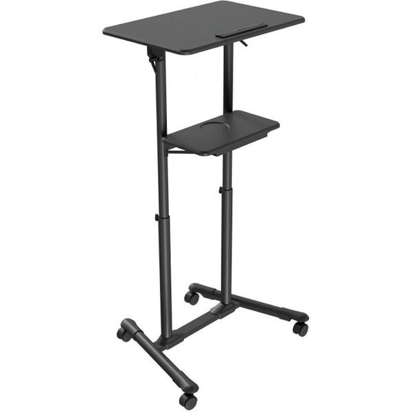 Gembird Mobile Lecture Desk With Caster Wheels Black Tvs-desk-01-bk ...