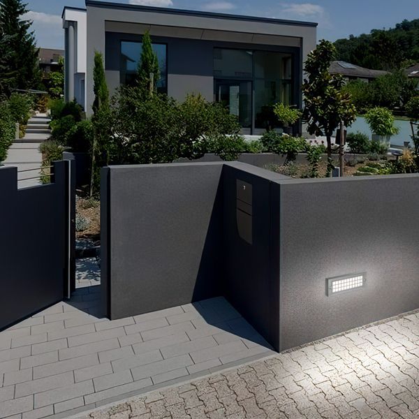 Eurolamp Φωτιστικο Τοιχου LED 6W 255x30x90 3cct Ip65 Γραφιτης Arte ...