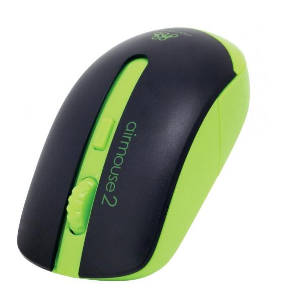 Powerlogic Airmouse 2 Hi-res Wireless Optical Mouse Black Green ...