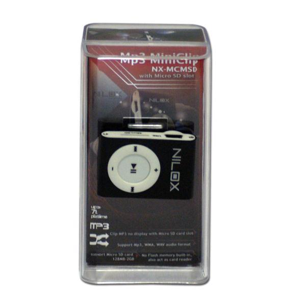 Nilox Nx-mcmsd MP3 Miniclip Microsd Black - Mp3 player (PER.505720)