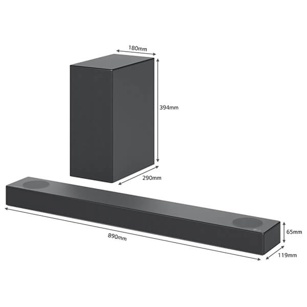 LG Soundbar S75q 3.1.2 380w - Ηχεια home audio (PER.507192)