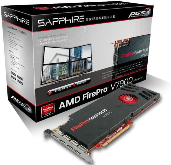 VGA Sapphire AMD Firepro V7900 2GB Gddr5 Pci-e Retail - Καρτα γραφικων ...