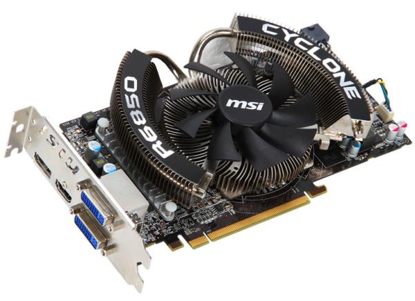 MSI R6850 Cyclone 1gd5 Pe/oc 1GB Pci-e Retail - Καρτα γραφικων (PER.514440)