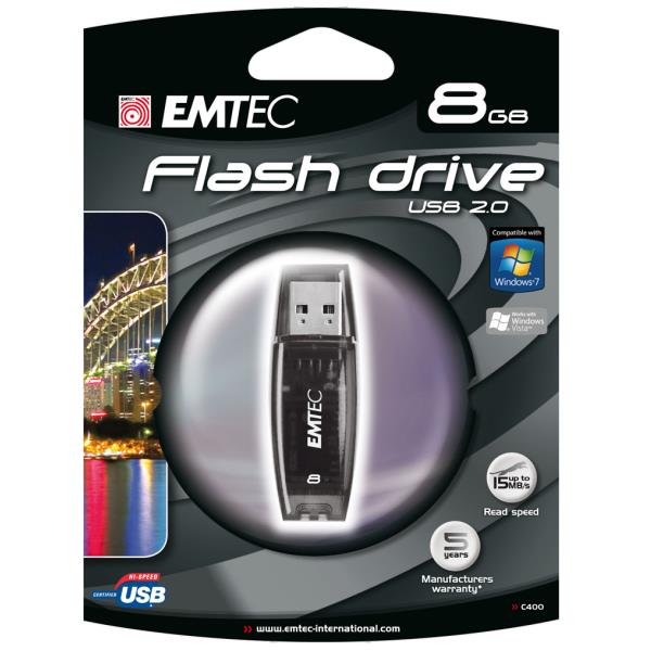 Emtec 8GB C400 Candy Black - Μνημες usb (PER.556376)