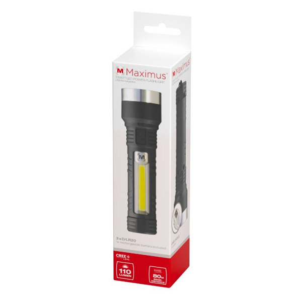 Maximus LED Flashlight USB Rechargable 110lm - Φακοι (PER.560744)
