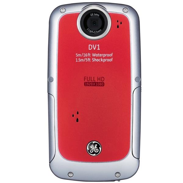 General Electric DV1 Waterproof Video Camera Full HD RED - Ψηφιακες ...