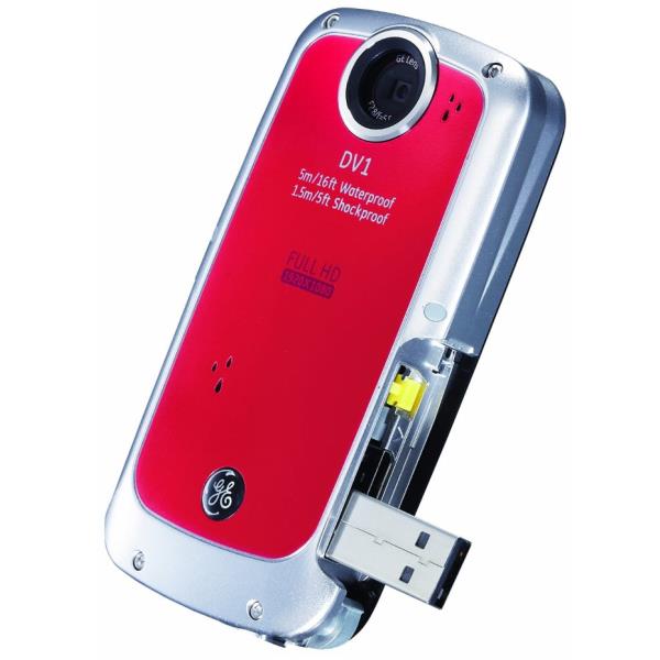 General Electric DV1 Waterproof Video Camera Full HD RED - Ψηφιακες ...