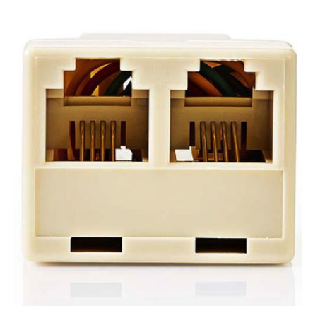 Nedis Tcgp90990iv Telecom Splitter Rj11 Female - 2X Rj11 Female Ivory ...