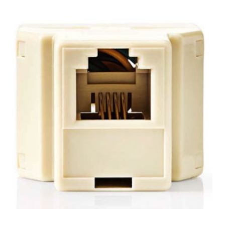 Nedis Tcgp90990iv Telecom Splitter Rj11 Female - 2X Rj11 Female Ivory ...