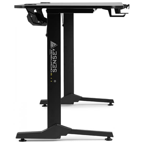 Sense7 Gaming Desk Nomad Cybernetic Black 140x60cm - Gaming desks (PER ...