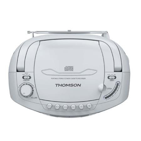 Thomson Rk100cd Portable Cd/tape Radio Player Silver - Cd player (PER ...