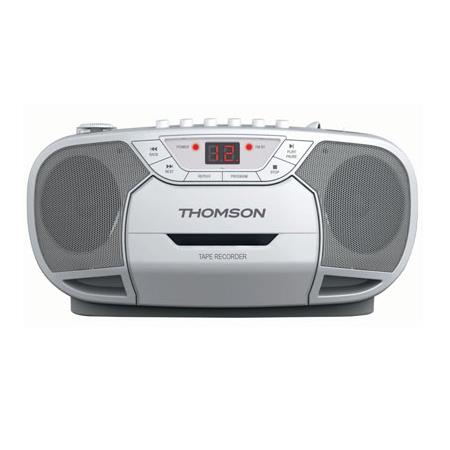 Thomson Rk100cd Portable Cd/tape Radio Player Silver - Cd player (PER ...