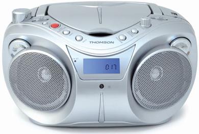 Thomson Rcd205u Portable Cd/mp3 Radio Player Silver - Cd player (PER ...