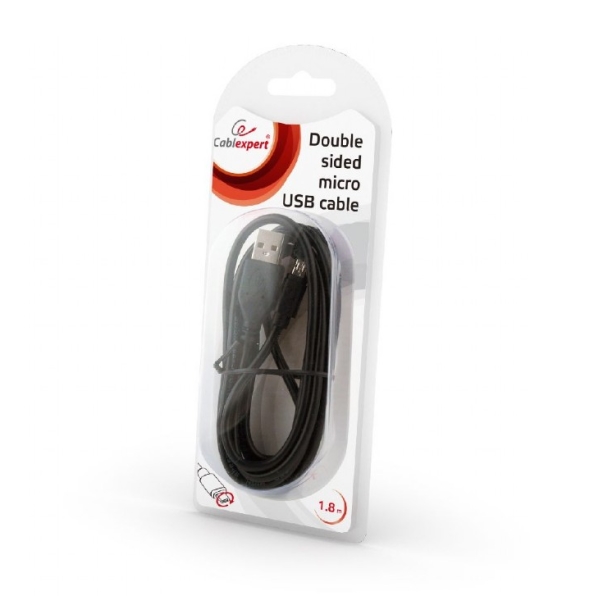Cablexpert Ccb-usb2-ammdm-6 Double-sided Micro-usb TO USB 2.0 AM Cable ...