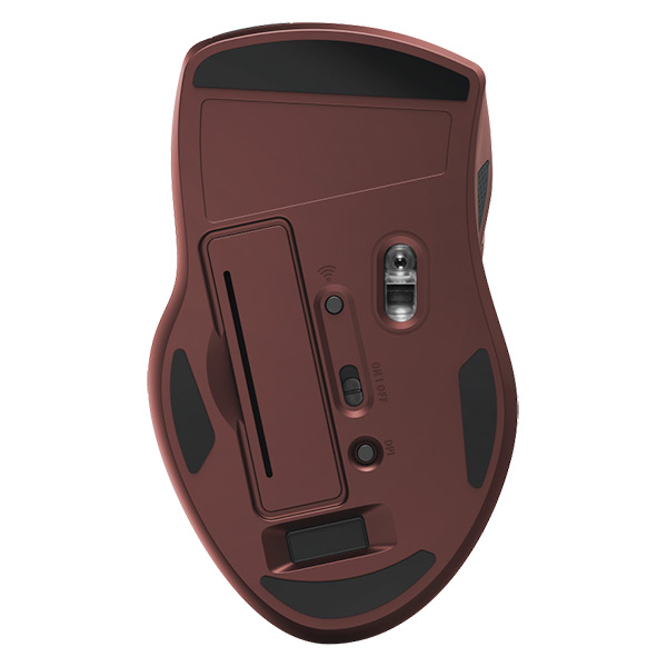 Hama 182673 Mw-900 Wireless Mouse Laser Backlit Ergonomic Burgundy ...