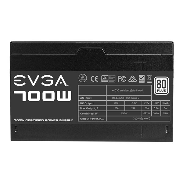 PSU Evga W1, 700w 80 Plus White - Τροφοδοτικο (PER.587174)