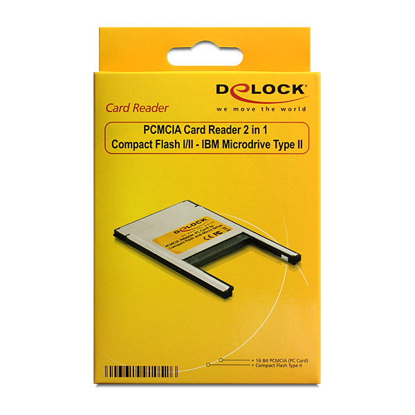 Delock 91052 Pcmcia Card Reader 2 IN 1 Compact Flash I/ii - IBM ...