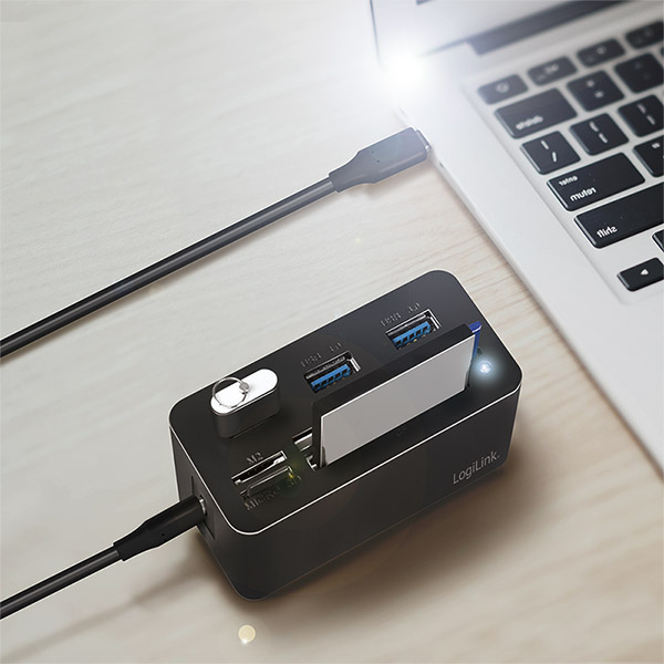 Logilink Cr0046 USB 3.2 GEN 1 Docking Station 8-port Mini Black - Usb ...