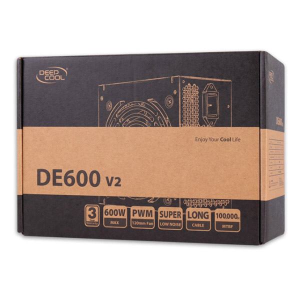 PSU Deepcool De600 V2 PSU 600w - Τροφοδοτικο (PER.588481)