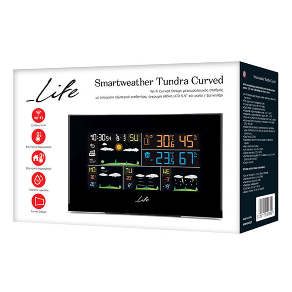 Life Smartweather Tundra Curved Wi-fi Μετεωρολογικος Σταθμος Με ...