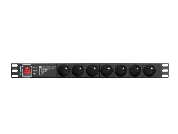 Lanberg 1U 16A 7 Sockets 19'' Power Distribution Unit (pdu) PRO 2M Spd-3mp Black - Ηλεκτρικα ...