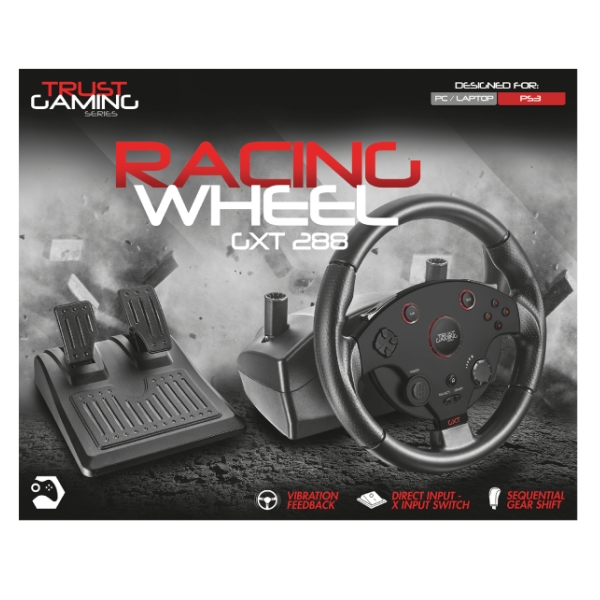 Trust 20293 GXT 288 Racing Wheel - Game controller (PER.591543)