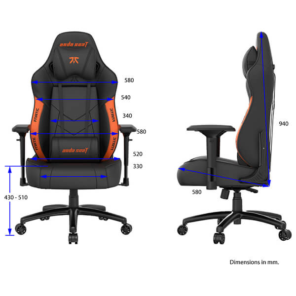 Anda Seat Gaming Chair Fnatic Compact - Gaming chairs (PER.592457)