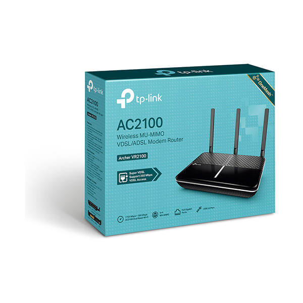 Tp-link Archer Vr2100 Ac2100 Wireless Mu-mimo Vdsl/adsl Modem Router ...