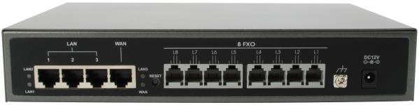 Level ONE Voi-8002 8port FXO H.323/sip Voip Gateway - Voip adapters ...